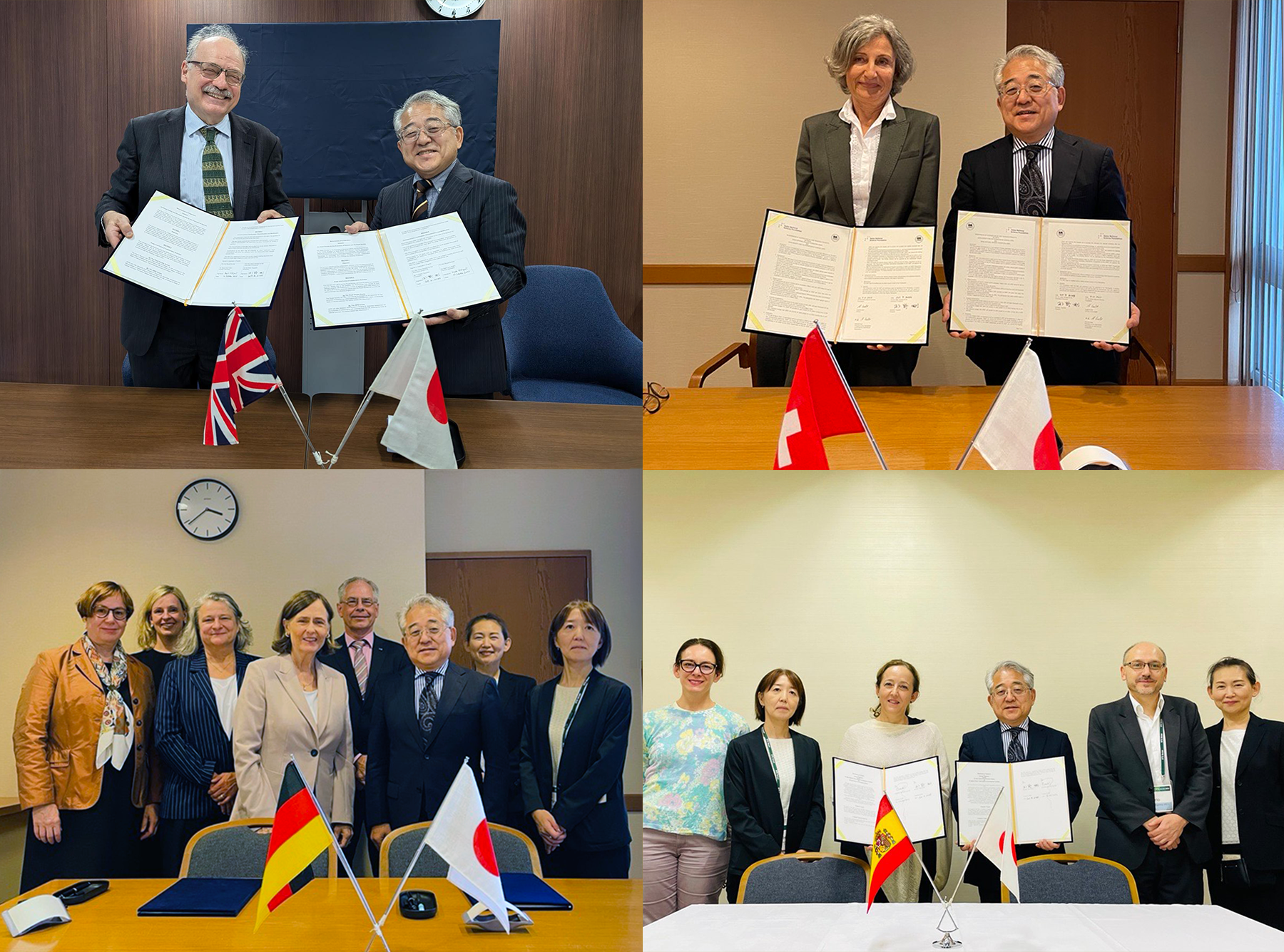Signing ceremonies and meetings with overseas counterpart institutions ...