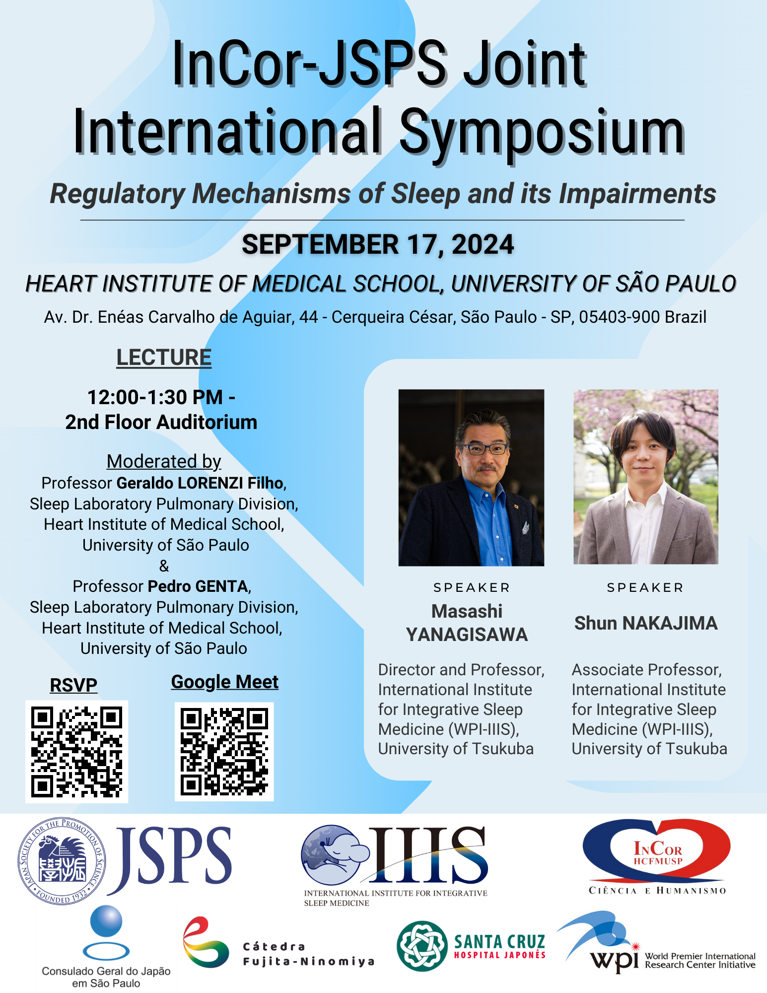 17 September 2024 InCor-JSPS Joint International Symposium